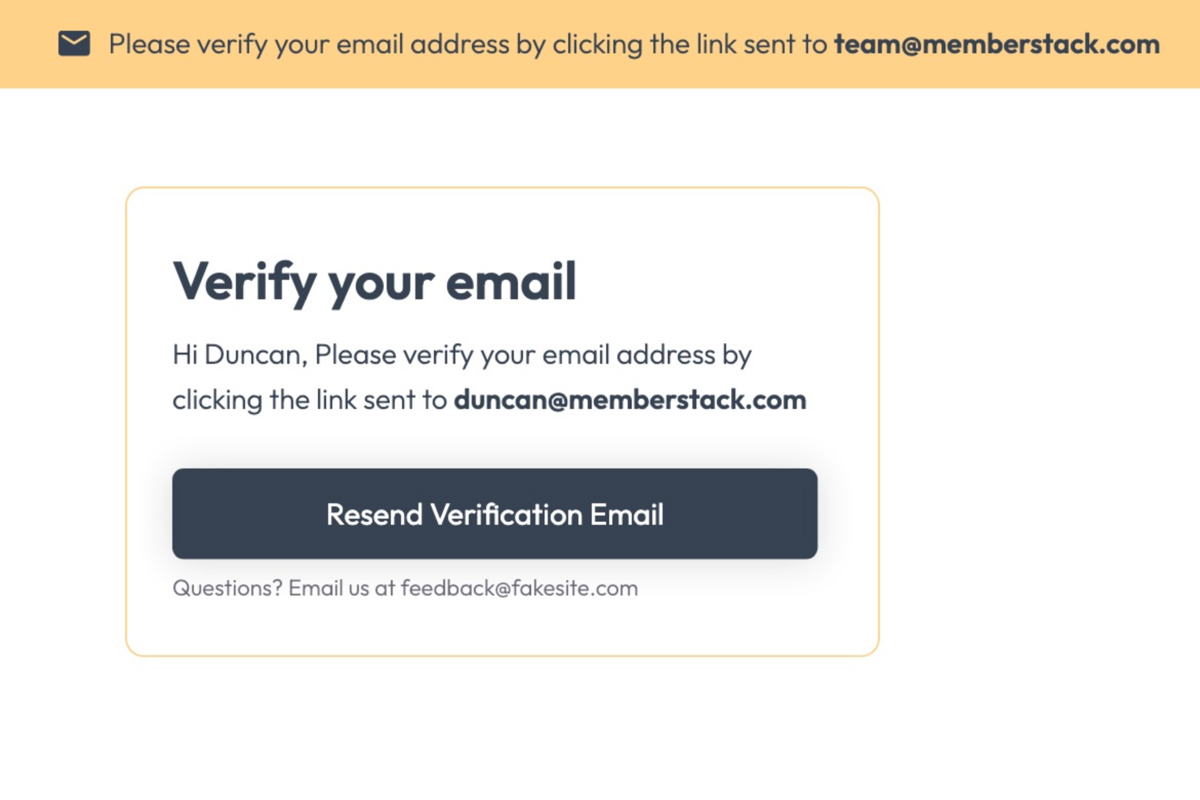 Memberstack Email Verification Prompts - Webflow